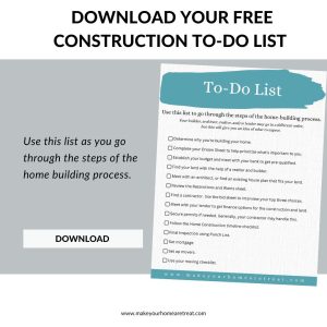 The Ultimate New Home Construction Checklist